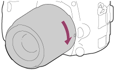 Help Guide | Attaching a lens